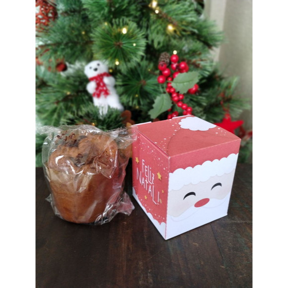 Caixa Mini Panettone Lembrancinha Natal Kit Com 30 Unidades Shopee