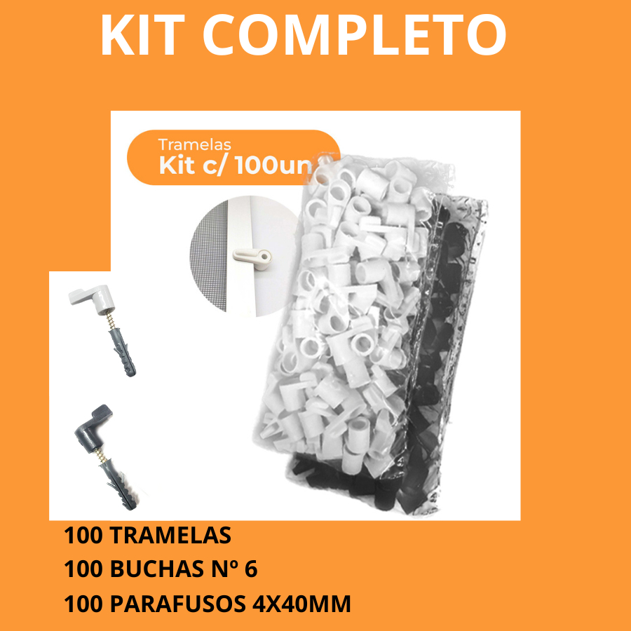 Tramela trava borboleta tranqueta com parafuso e bucha Para Tela ...