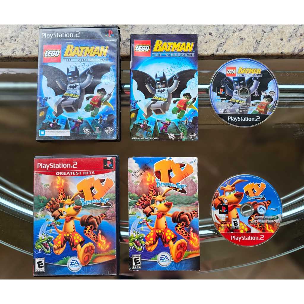 PlayStation 2 Lego Batman The Video & Ty The Tasmanian ** NTSC ...