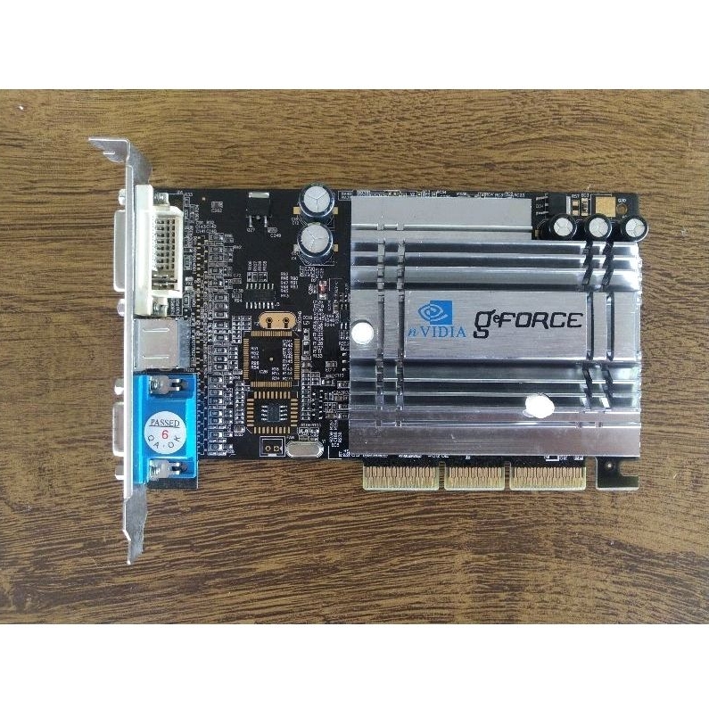 Placa de vídeo Nvidia Geforce mx4000 128mb ddr AGP 100% | Shopee Brasil