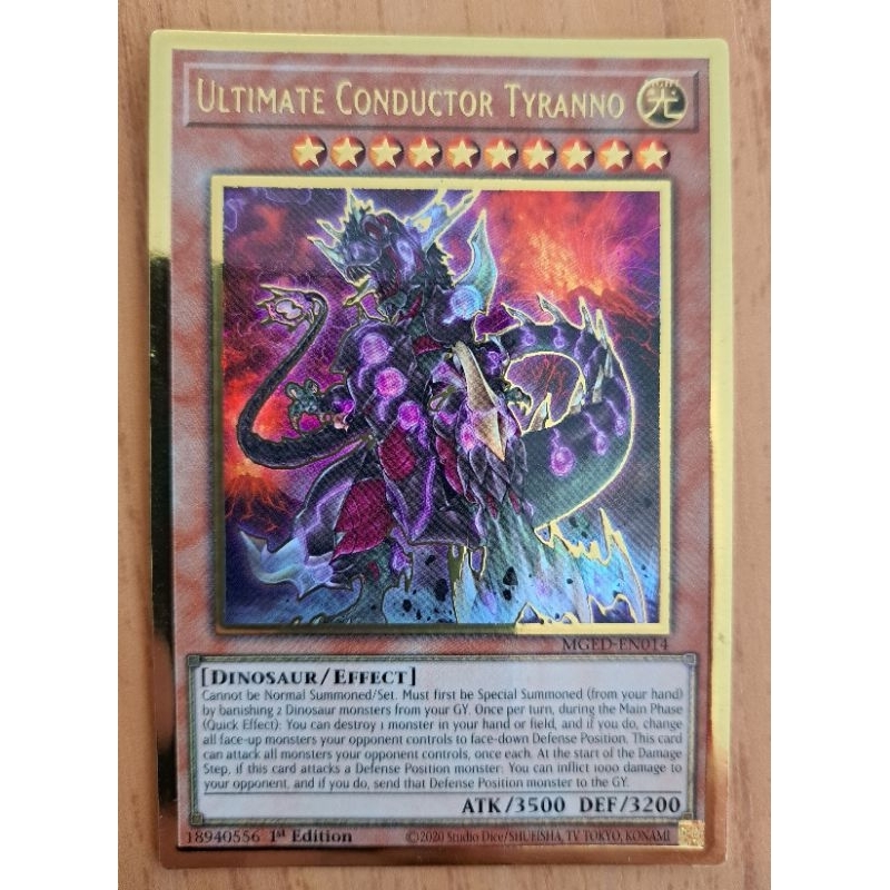 Card Yugioh Ultimate Conductor Tyranno Premium Gold Rare original e ...