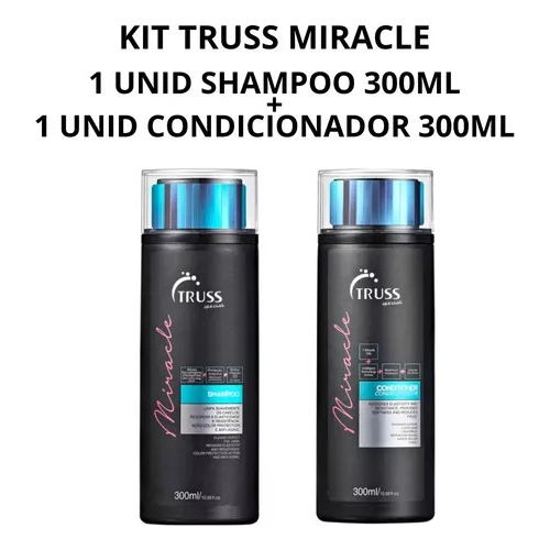 Kit Truss Miracle Shampoo 300ml + Condicionador 300ml | Shopee Brasil