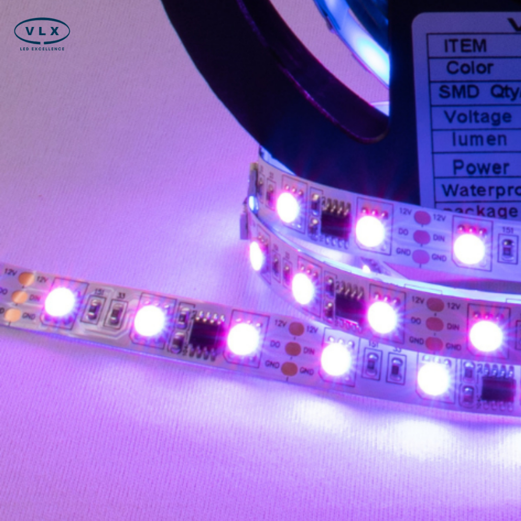 Fita LED 2811 5 metros 12v Endereçavel 300 LEDs IP20 Luzes de Natal ...