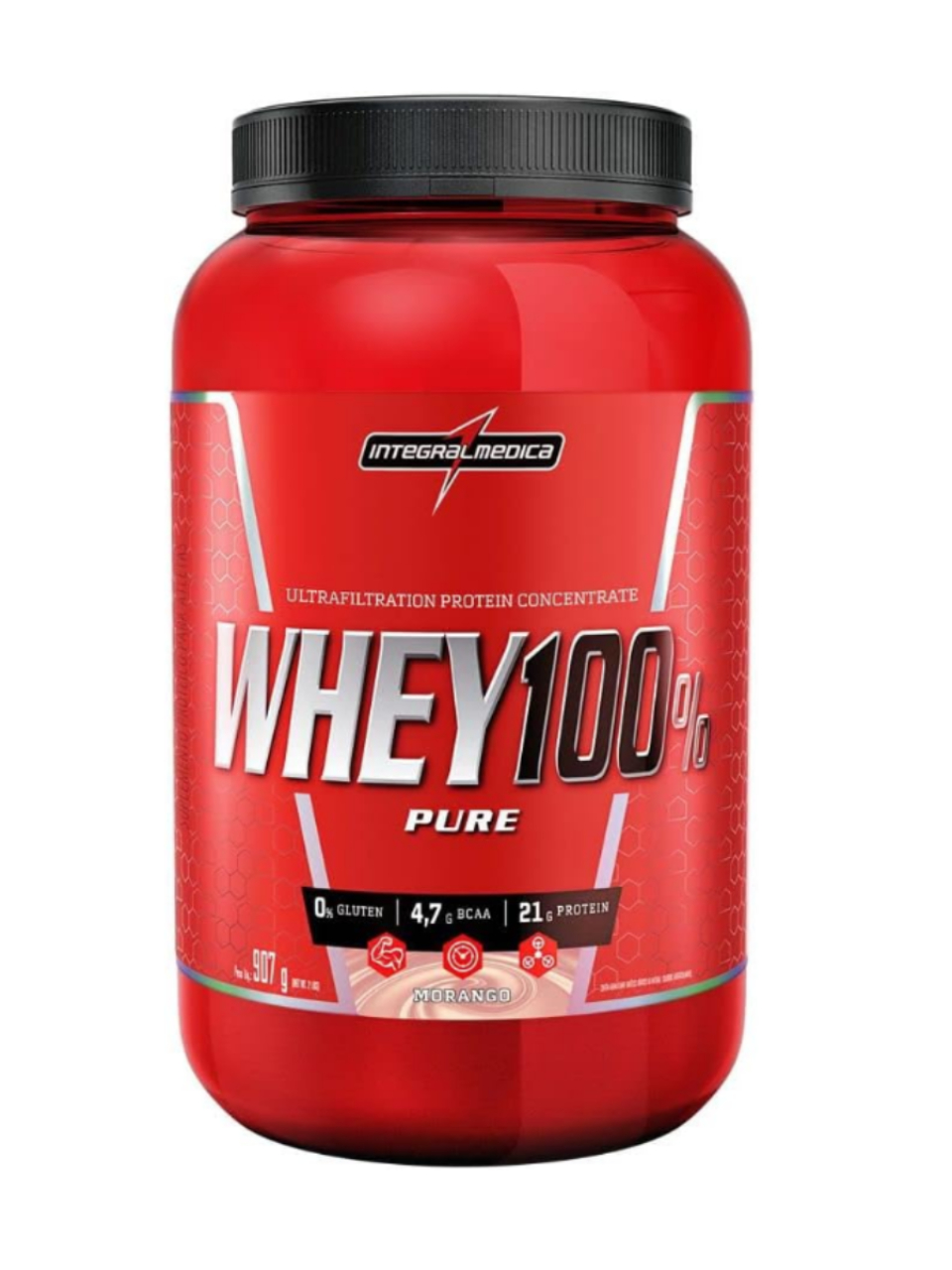 Whey Protein 100% Pure Integral Médica 907g - Whey Concentrado | Shopee ...