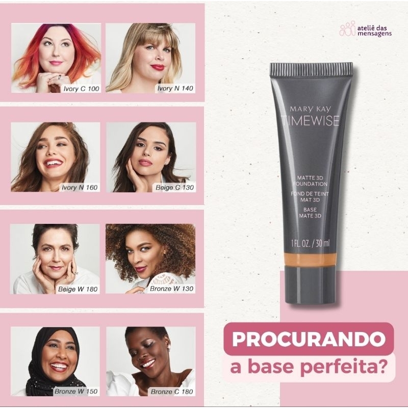 Base Time Wise 3D MARY kay | Shopee Brasil