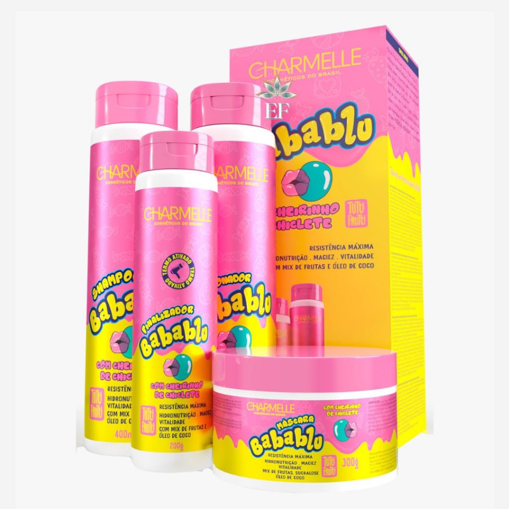 Kit Capilar BABABLU TUTTI FRUTTI 4 Itens Charmelle Cosméticos | Shopee ...
