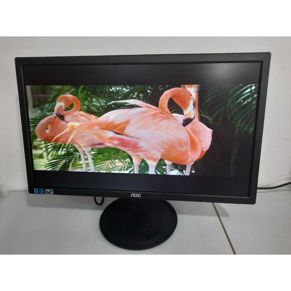 Monitor 22 Polegadas Aoc E2280sw led Vga Dvi + cabos | Shopee Brasil