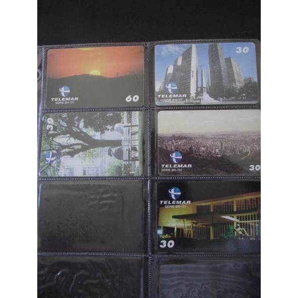 CARTOES TELEFONICOS SERIE COMPLETA TELEMAR BH 101 1999 | Shopee Brasil