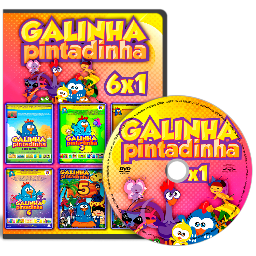 DVD - Galinha Pintadinha 6x1 | Shopee Brasil