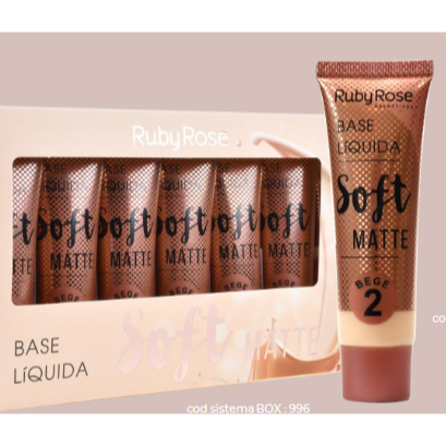 BASE LIQUIDA SOFT MATTE - RUBY ROSE | Shopee Brasil