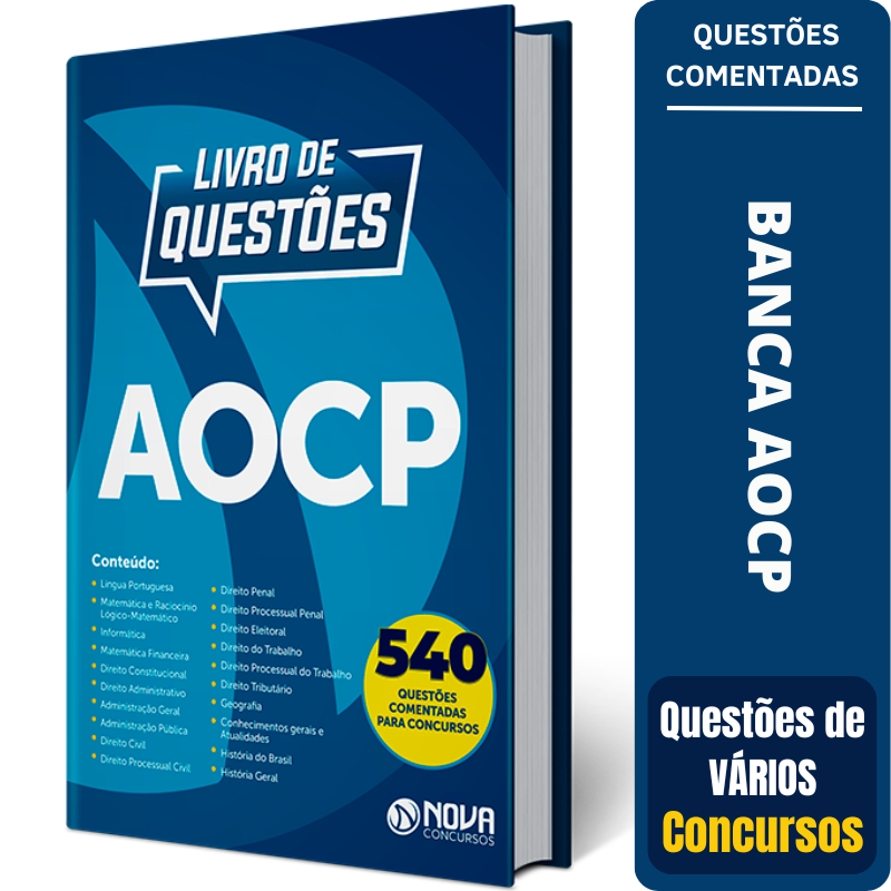 Apostila de Questões Banca AOCP - Questões Comentadas | Shopee Brasil