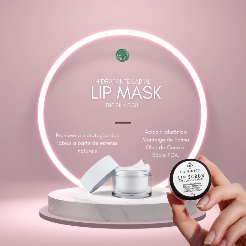 LIP MASK HIDRATANTE LABIAL 15g - THE SKIN SOUL | Shopee Brasil