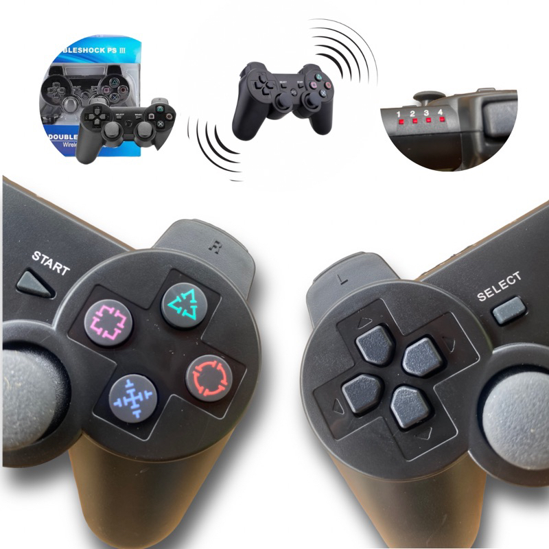 Controle Joystick Manete Ps3 Sem fio Play 3 Pc | Shopee Brasil