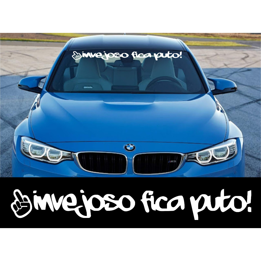 Adesivo Invejoso Fica Puto Grande Para-brisa (Modelo 01) - Adesivos ...