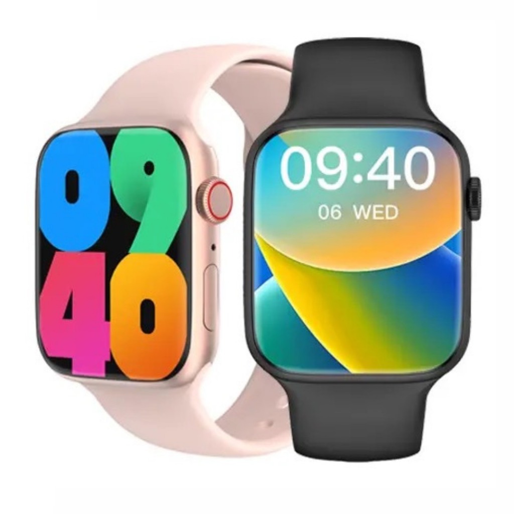 Smartwatch Série 7 Iwo w37 pro 2 Pulseiras milanesa e silicone + Película - Watch 7 iwo 14 ...