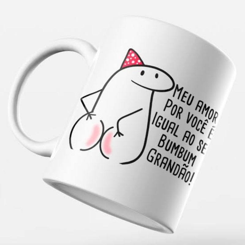 Caneca Flork bumbum grandão personalizada 0014 | Shopee Brasil