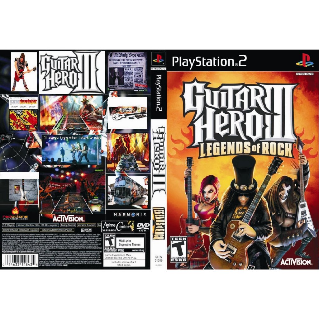Jogo Ps2 Guitar Hero 3 Lendas do Rock | Shopee Brasil