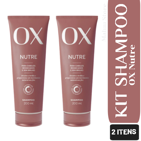 Kit C/2 Shampoo Ox Nutre 200ml (2 Produtos) | Shopee Brasil