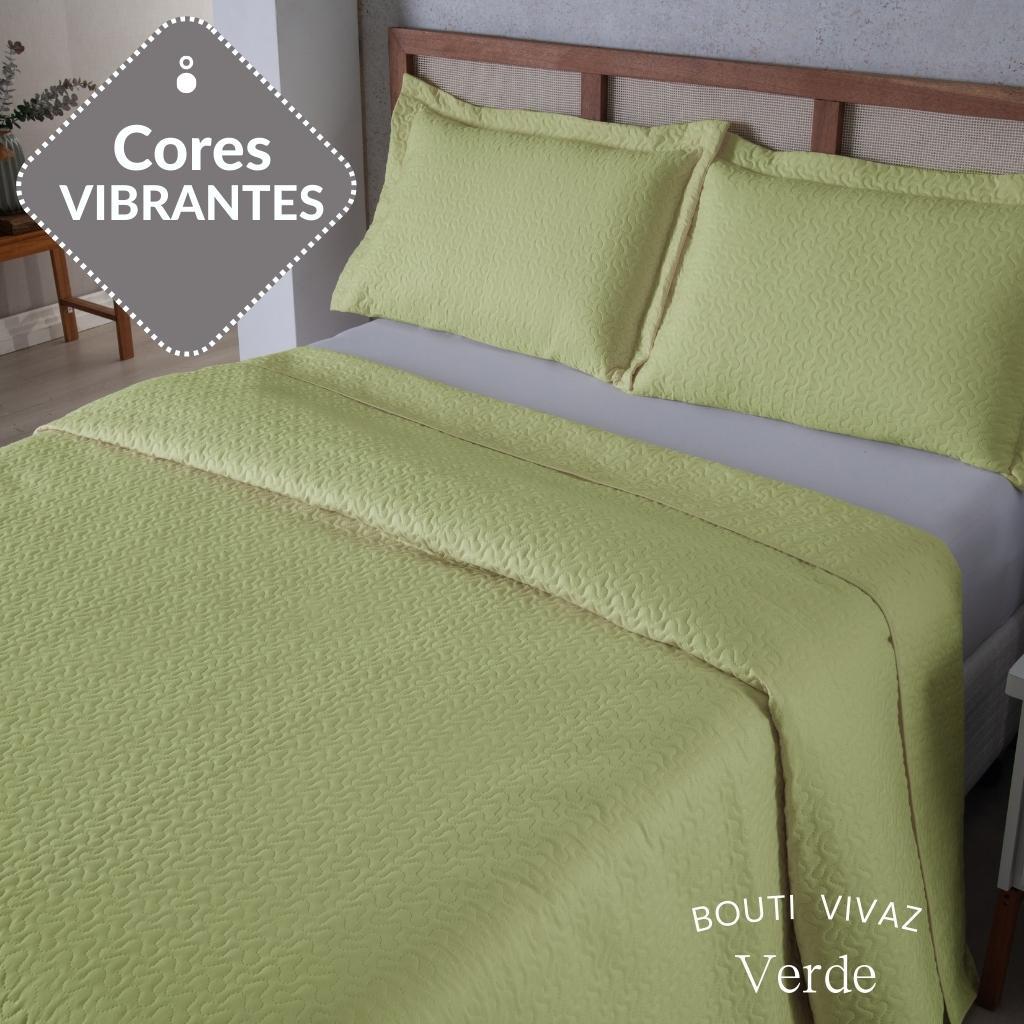 Kit Colcha Cobre Leito Casal Queen Bouti Vivaz Microfibra Ultrassônico ...