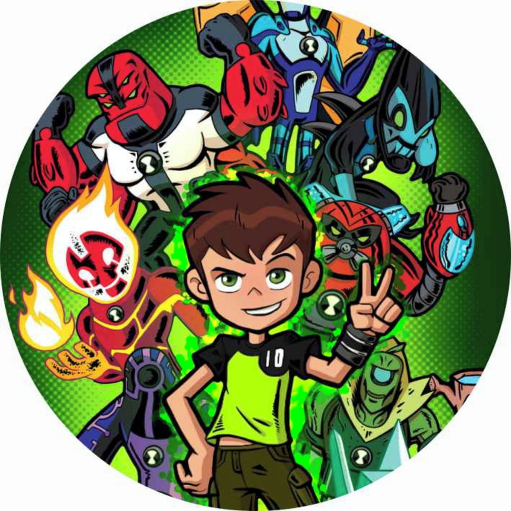 Painel redondo com elástico Tema Ben 10 -Ref.02 | Shopee Brasil