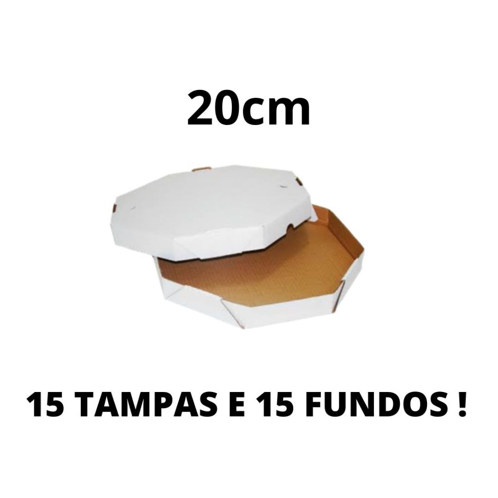 15 caixas Oitavada para pizza 20cm | Shopee Brasil