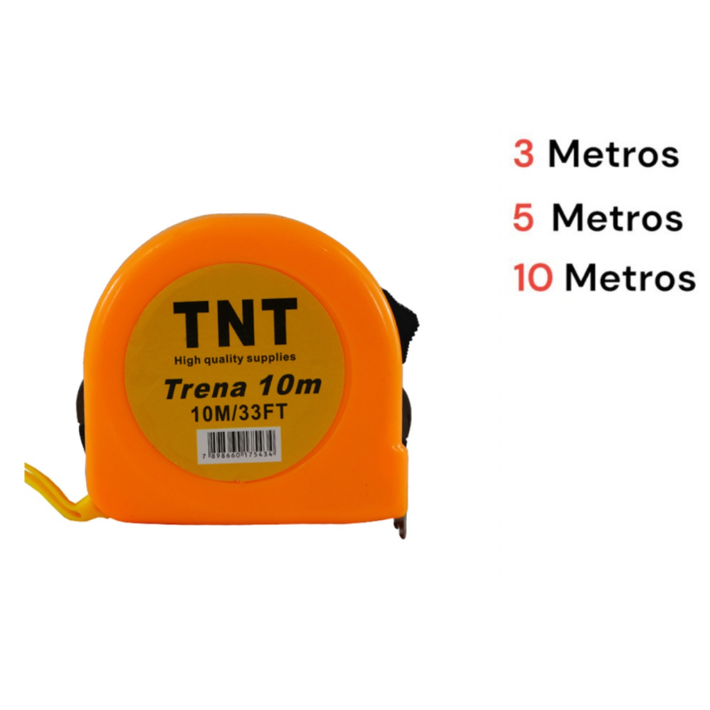 Trena De Aço com Trava 3m, 5m e 10 Metros TNT | Shopee Brasil
