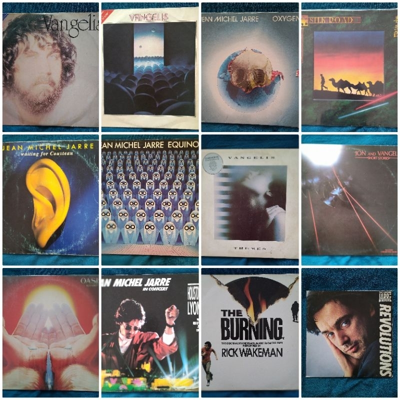 LPs new age e trilhas sonoras - the burning Rick wakeman - jean Michael ...