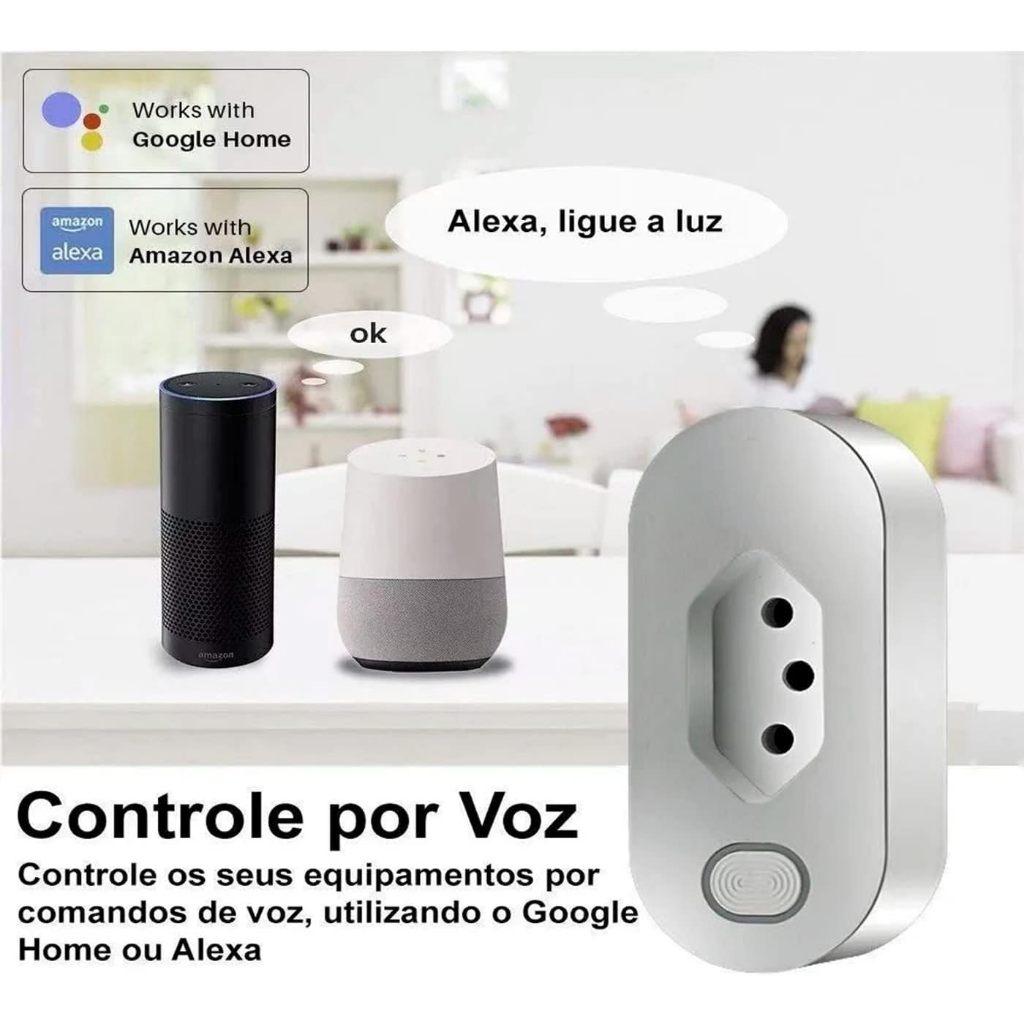 Tomada Inteligente Wifi Smart 16a App Alexa Google Home Anatel Pronta ...
