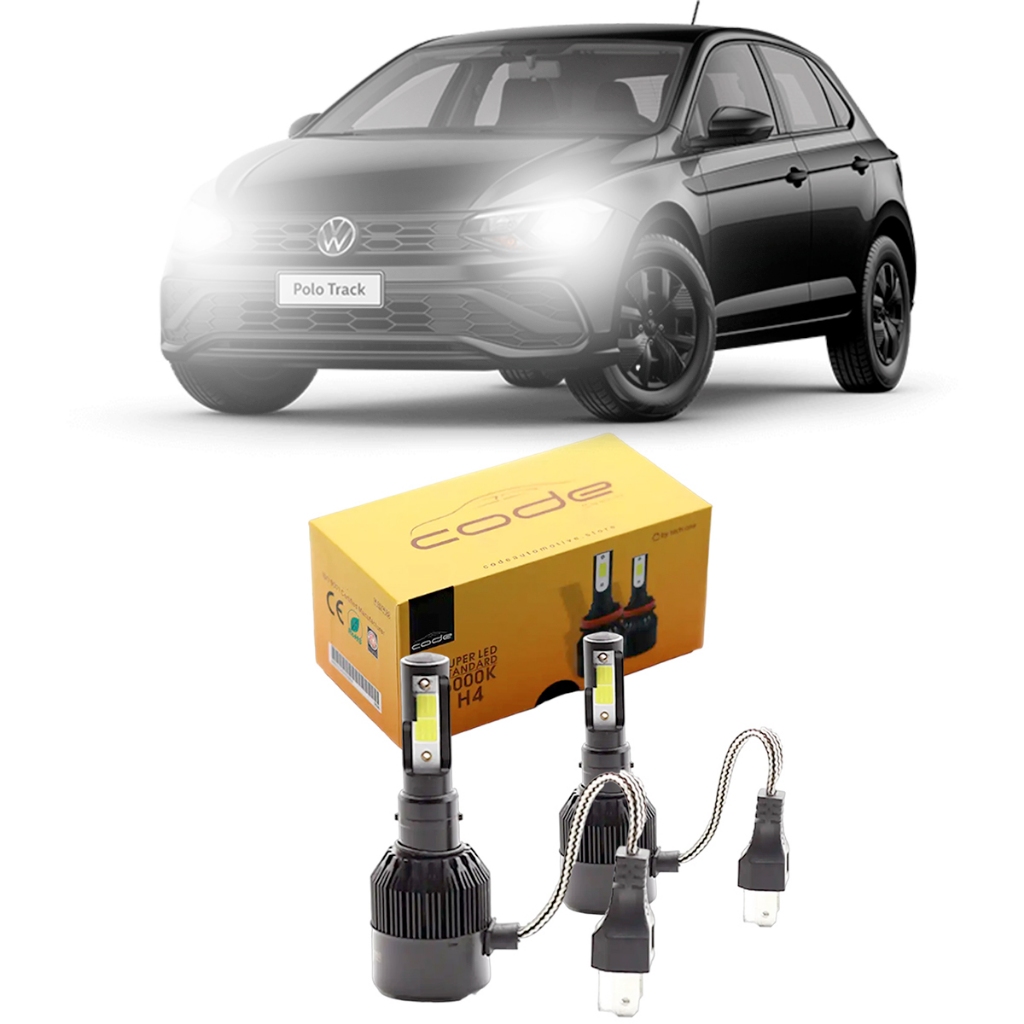 Kit Lampadas Super LED 6000k 8000k Volkswagen Polo Track 2023 2024 ...