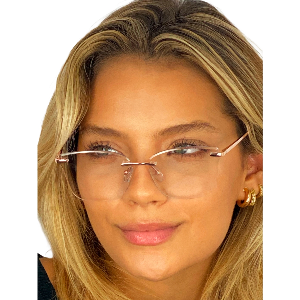 Armação Óculos Feminino Sem Aro Várias Cores | Shopee Brasil