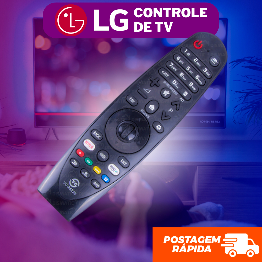 Controle Para Tv LG AKB75855501 Tv Smart Magic LG Controle Universal LG ...
