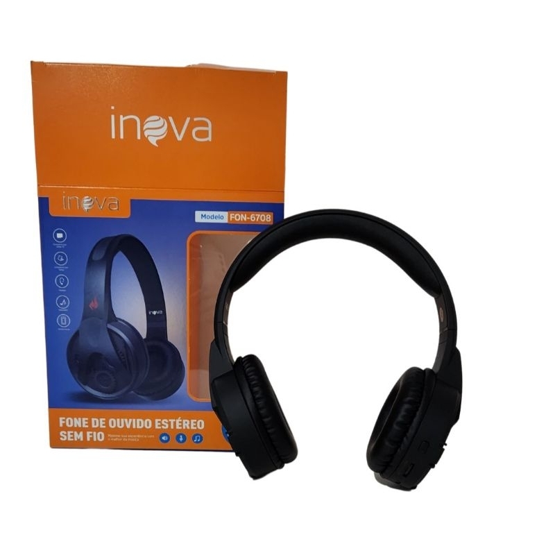 Fone de Ouvido Sem Fio Bluetooth Inova | Shopee Brasil