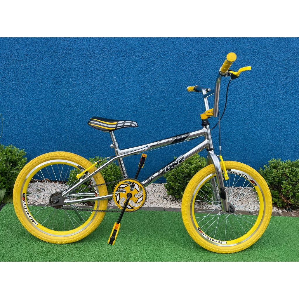 Bicicleta Bike Menino Aro 20 Light Cromada Aros Aeros Pneus coloridos ...