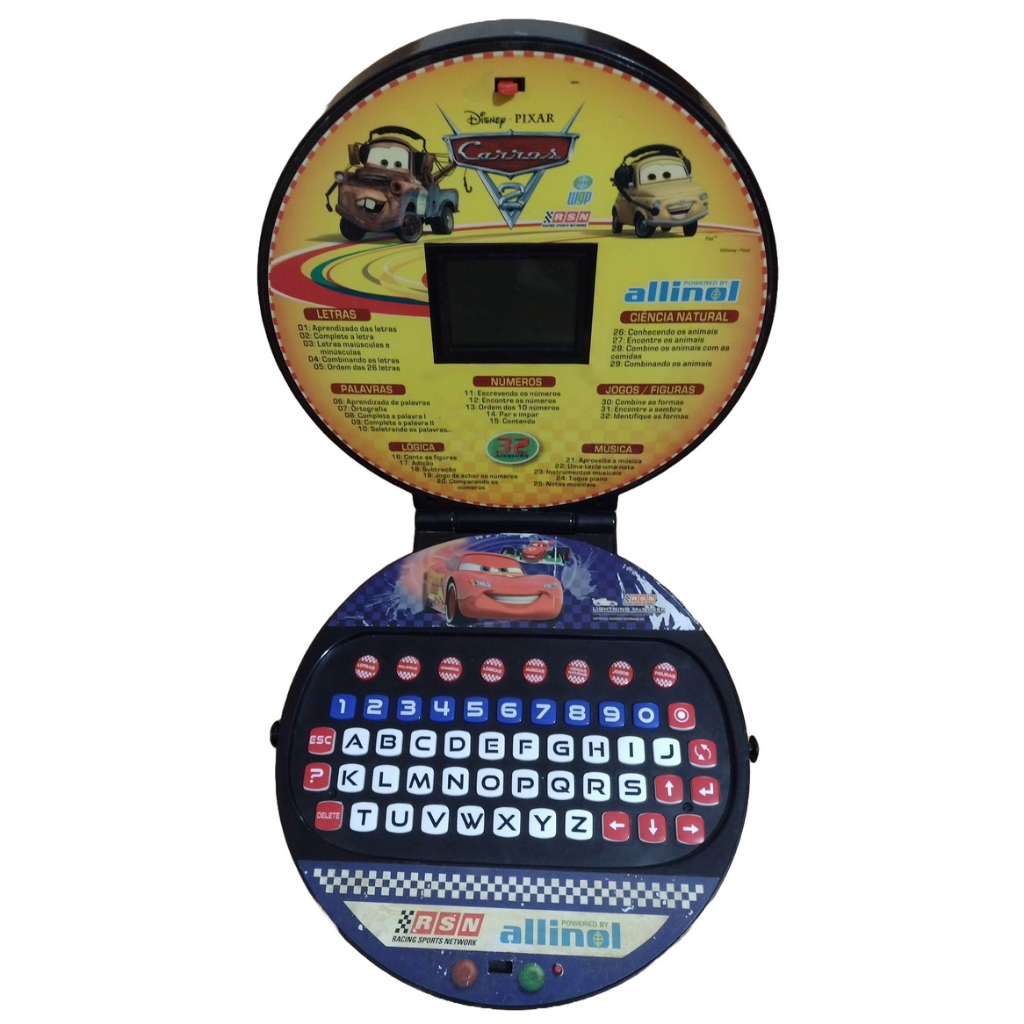 Notebook LapTop para crianças Lap Top Wheels Disney Pixar Carros Roda ...