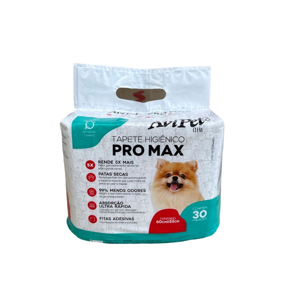 Tapete Higiênico para Cães Pro Max 30 unidades - AviPet Clean | Shopee ...