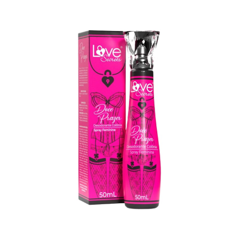 PERFUME COLÔNIA SPRAY FEMININO DOCE PRAZER AFRODISÍACO DOCE 50ML LOVE SECRETS | Shopee Brasil