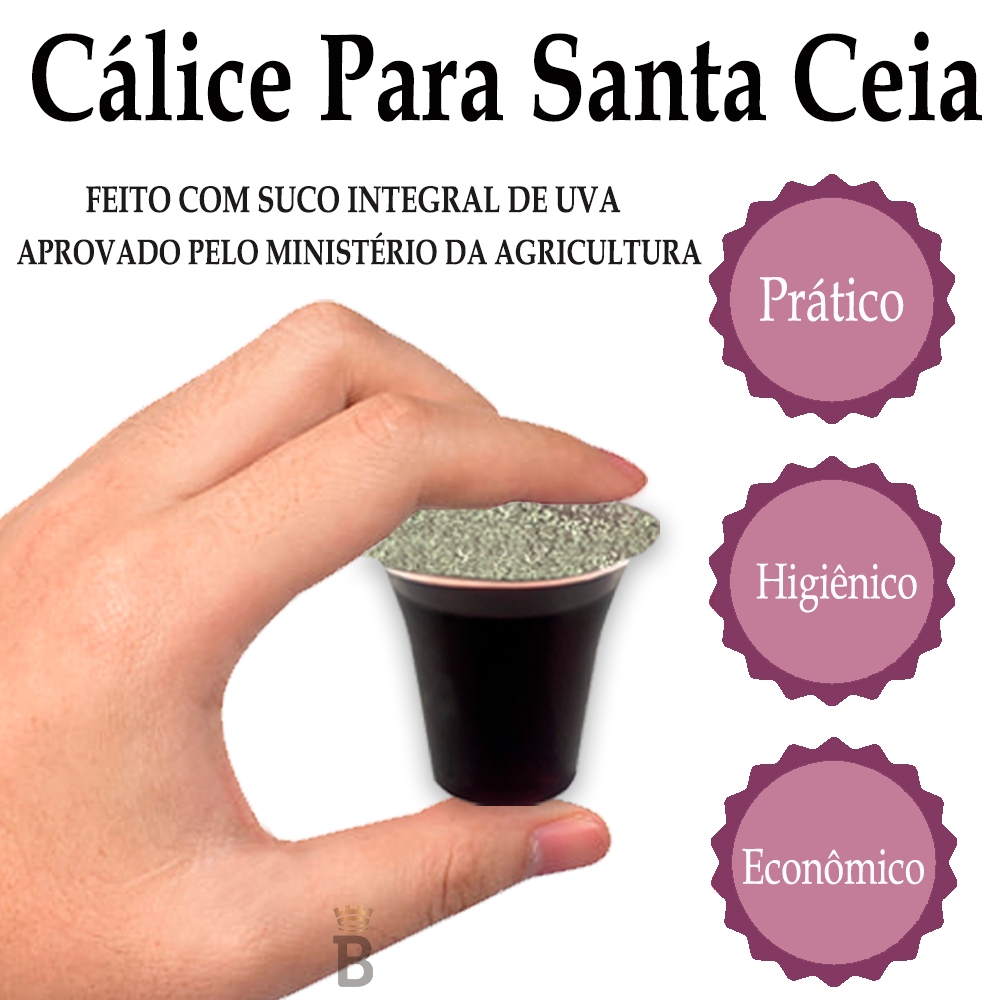 Kit Santa Ceia c/ 48 Cálices - Suco Integral Aliança - Envasado ...