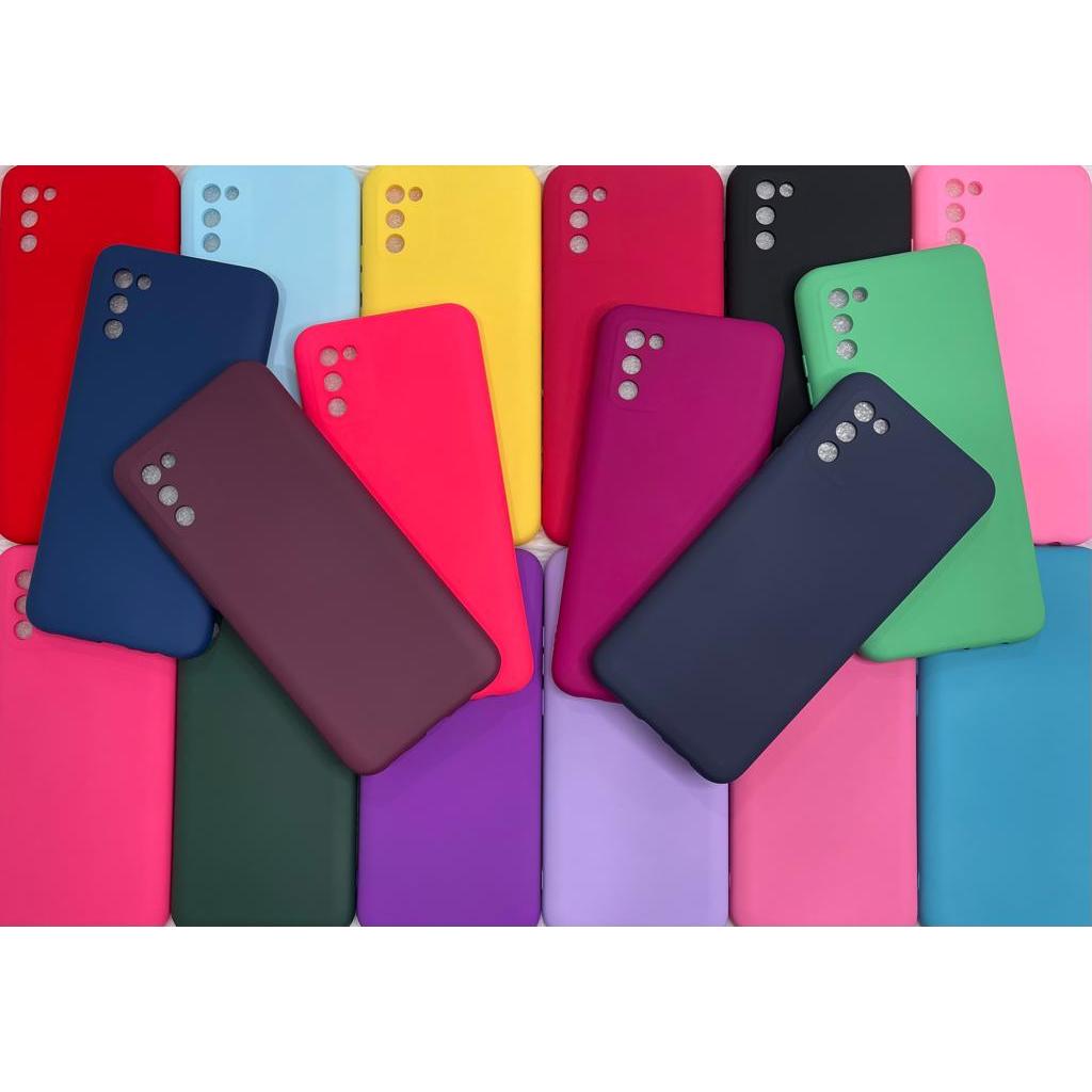 Kit Protetora Capa de Celular - A02S / A025 - Samsung Silicone Aveludado Capinha Case | Shopee ...