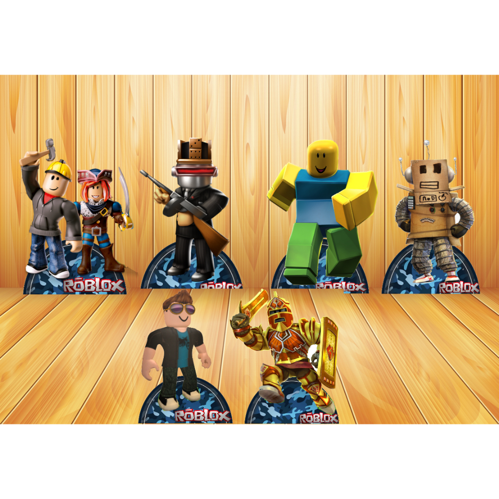 Kit 6 displays de mesa Roblox de 20 cm mdf 3mm | Shopee Brasil
