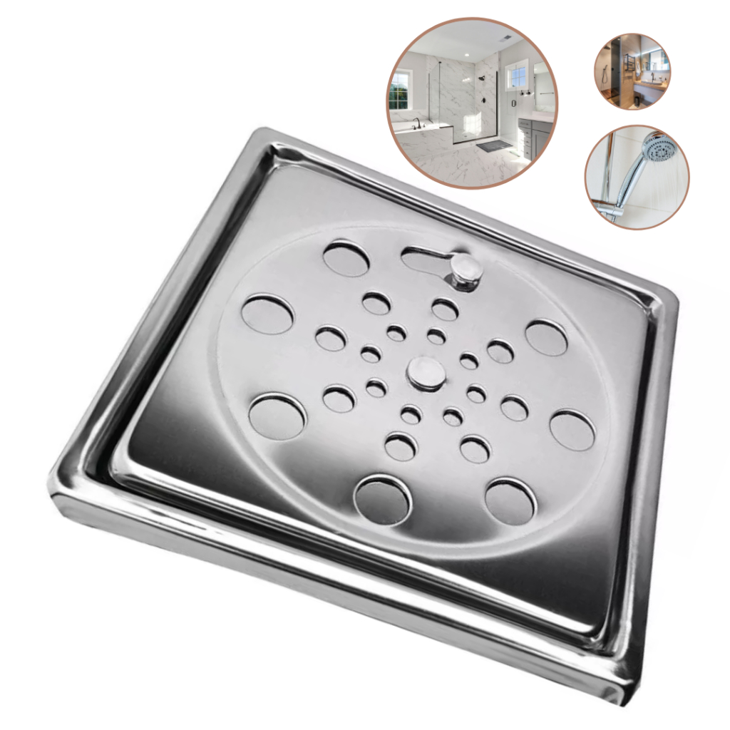 Ralo Grelha C/ Caixilho Inox Quadrada 10 X 10 | Shopee Brasil