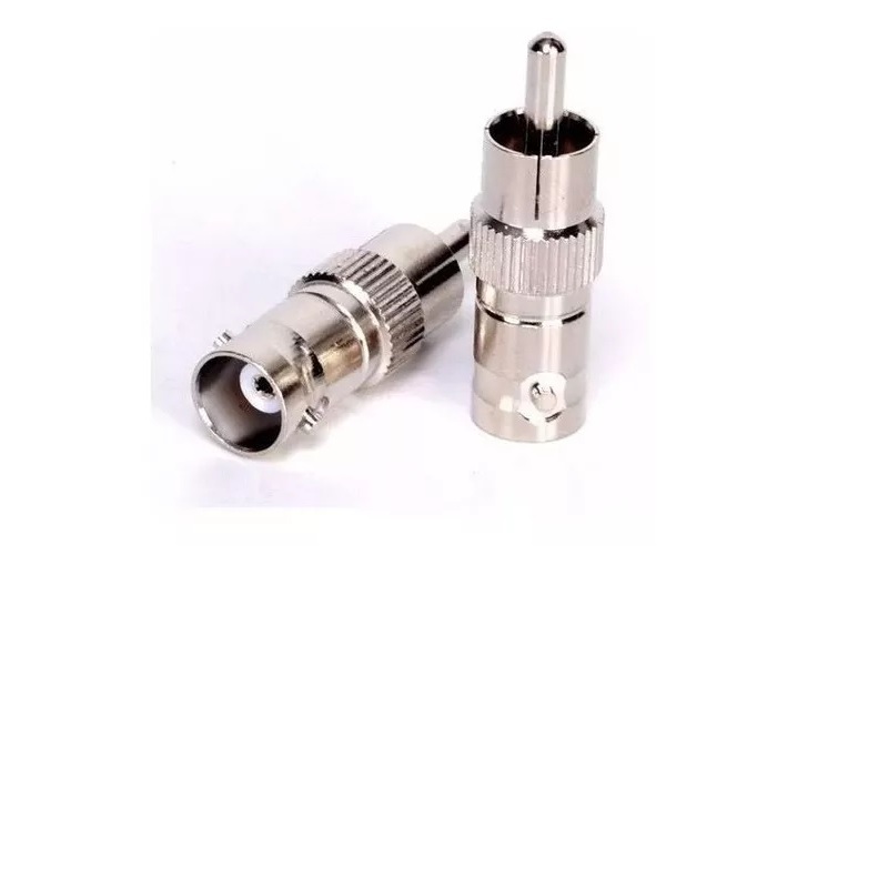 Kit Com 10 Conectores Bnc Femea Rca Macho Cftv Tv Câmera | Shopee Brasil