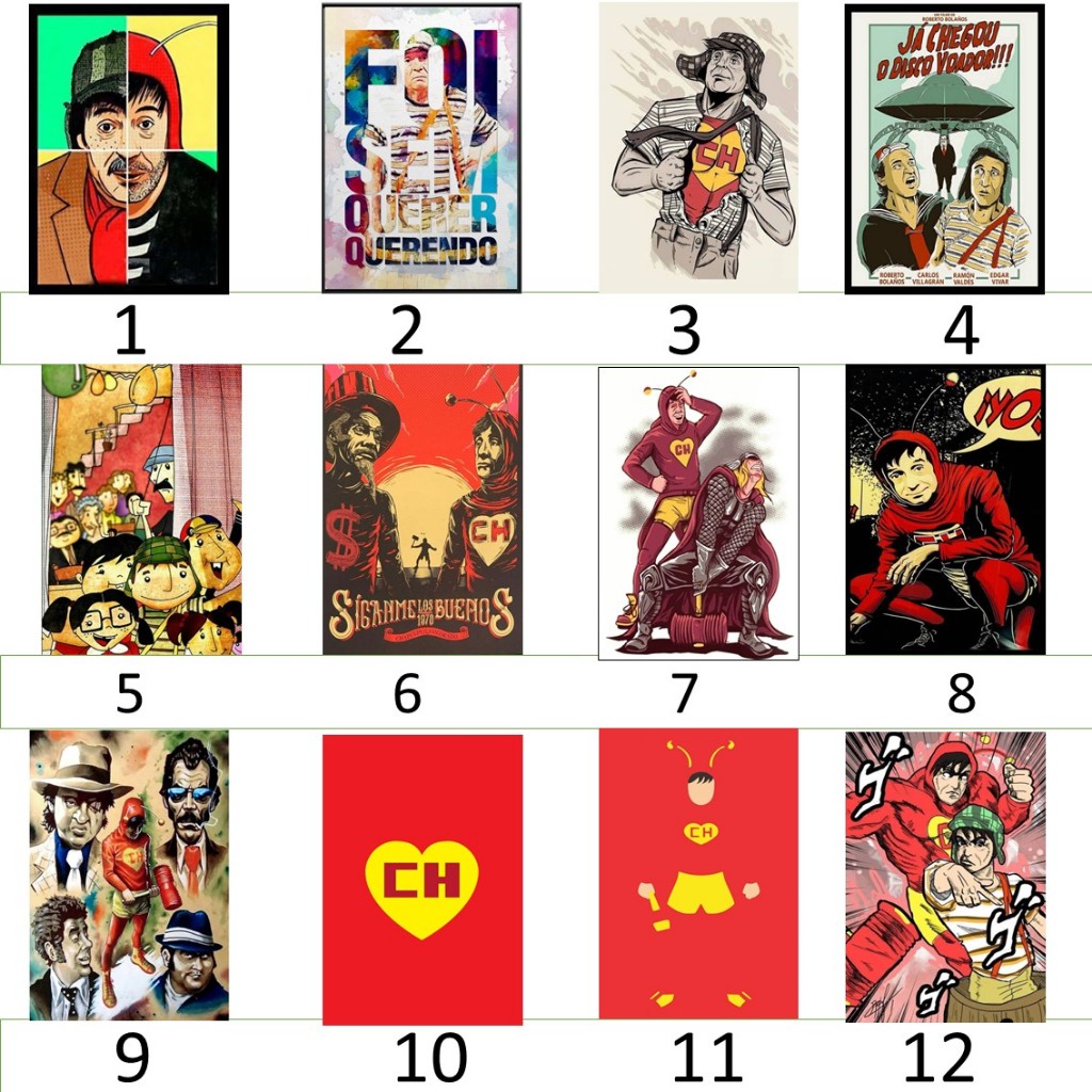 KIT Quadro Decorativo Chaves Chapolin Chespirito Area De Churrasco Area ...