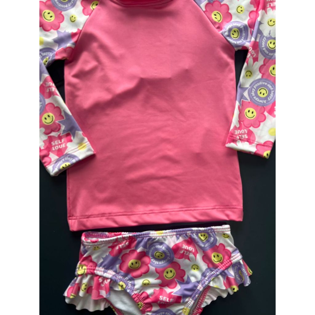 Conjunto de Moda Praia e Piscina Verão com Proteção UV Infantil Meninas ...
