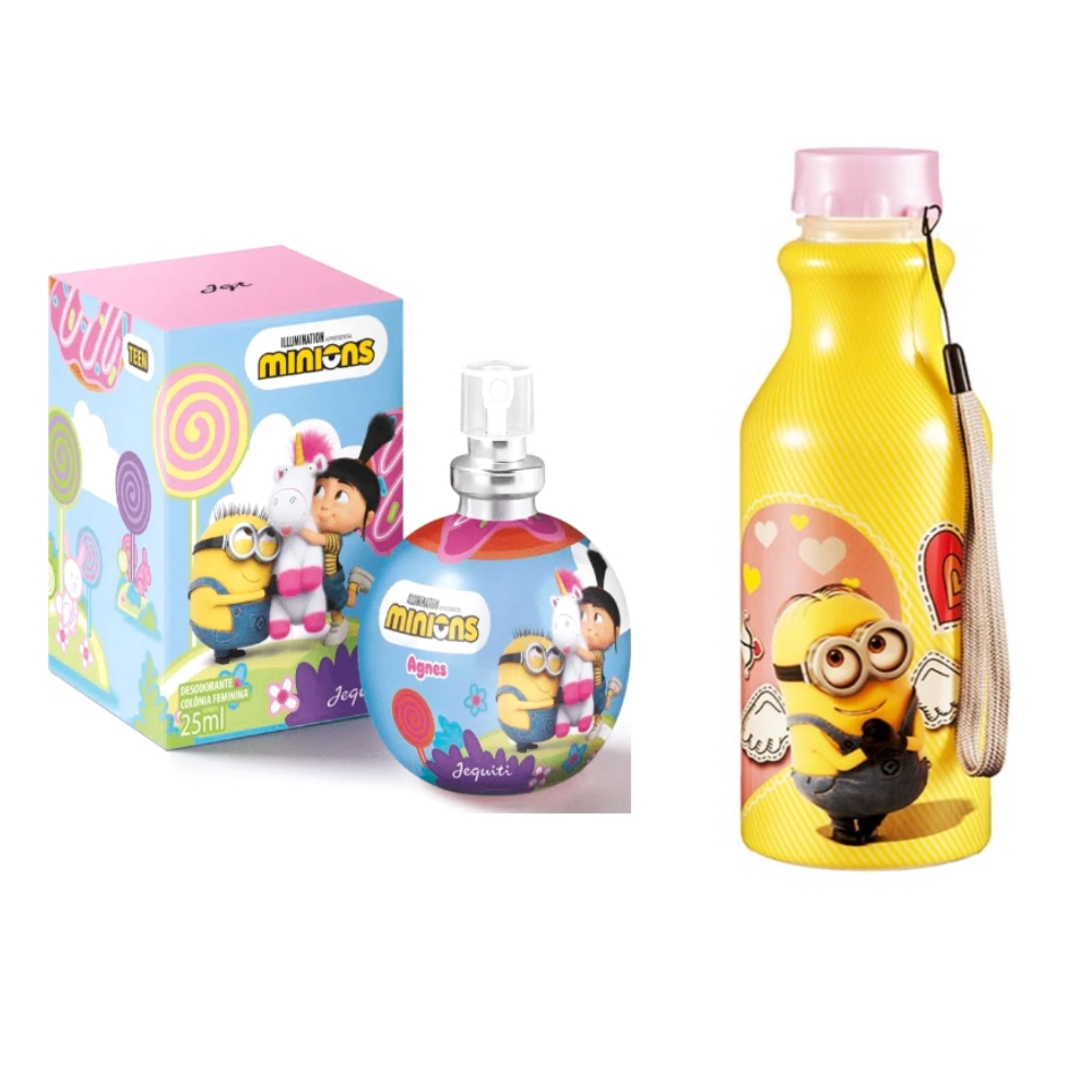 Kit Presente Infantil Feminino Perfume Com Garrafa Minions | Shopee Brasil