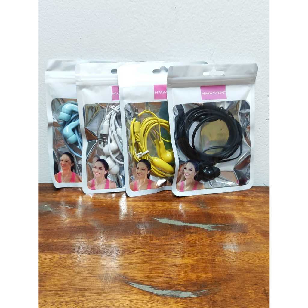 Fone de Ouvido Headset Stereo Colorido Com Fio H'MASTON EJ-100 | Shopee ...