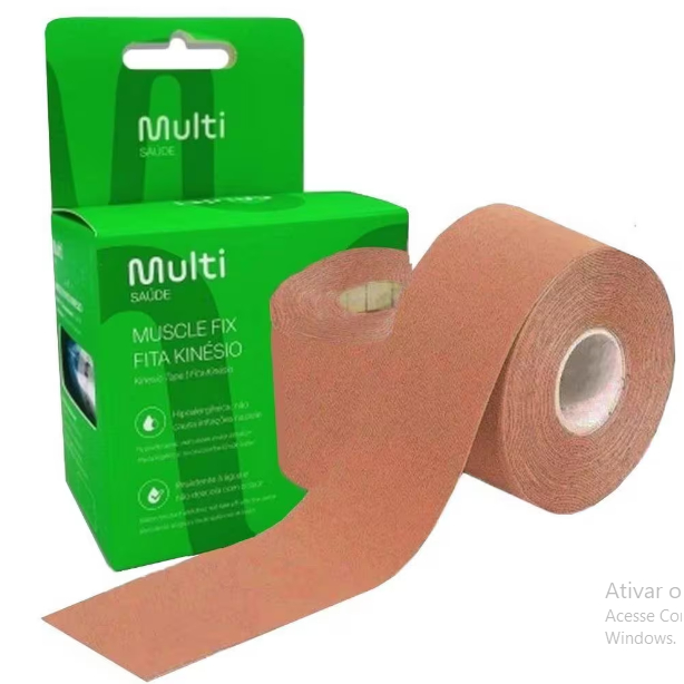 Fita Kinésio Muscle Fix Cor Bege | Shopee Brasil