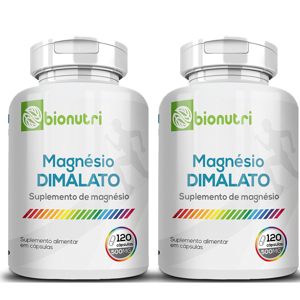 Kit 2x Magnésio Dimalato 120 Cápsulas 500Mg Bionutri Original Bionutri | Shopee Brasil