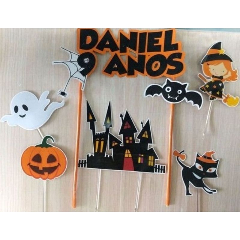 Topo de Bolo Halloween | Shopee Brasil