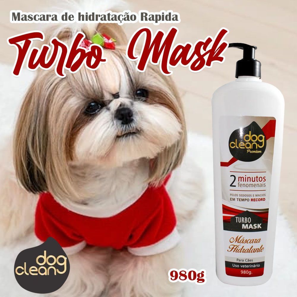 Mascara para Cachorro hidratação Rápida Turbo Mask -Dog Clean 1Litro ...