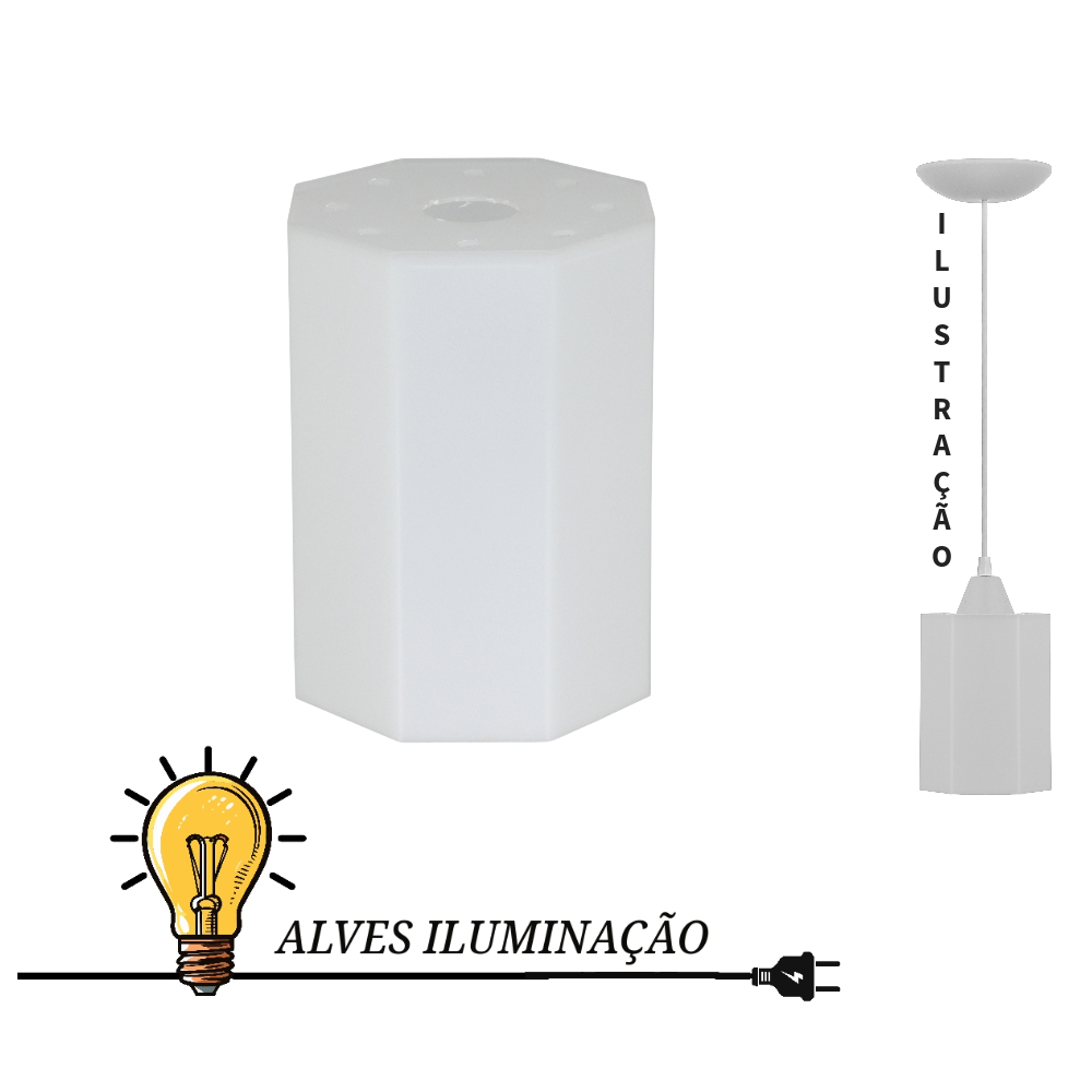 kit 2 Cupulas Octolux para Abajur Pendentes e Luminarias | Shopee Brasil